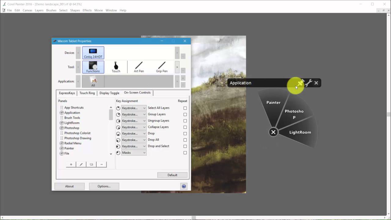 003-Wacom On Screen Control with Multiple Applications - YouTube