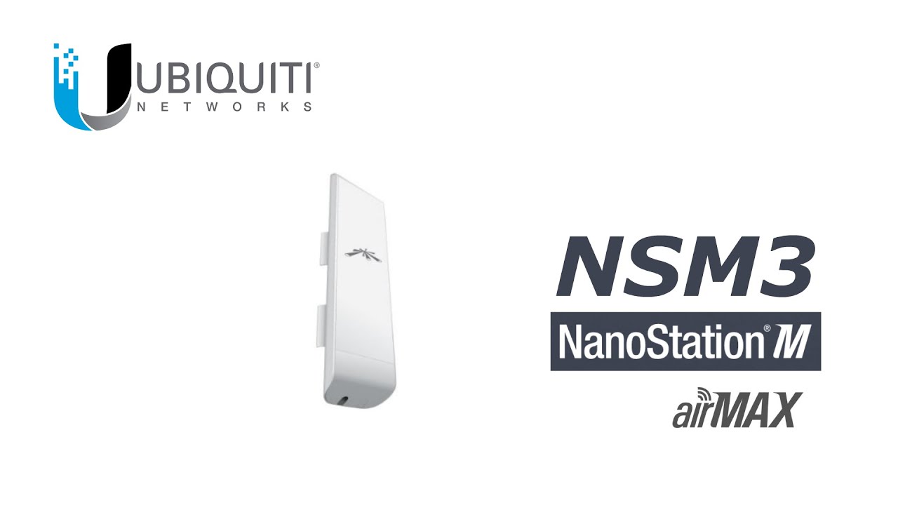 Ubiquiti Nanostation M3 NSM3 3.3-3.7GHz 2x2 MIMO AirMax TDMA - YouTube