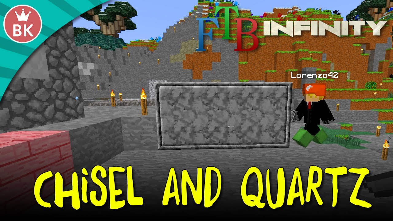 Minecraft FTB Infinity Evolved - "Chisel and Quartz" (E03) - YouTube