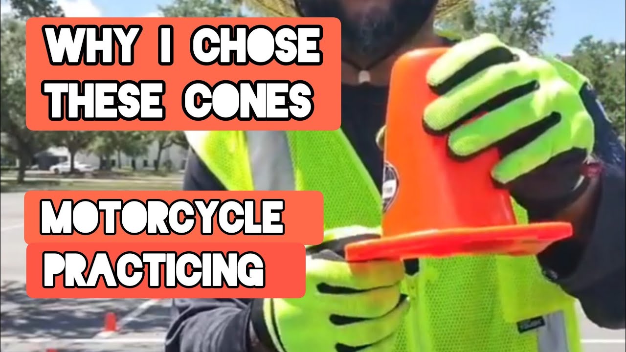 Best Cost Cones for Motorcycling Practicing - YouTube