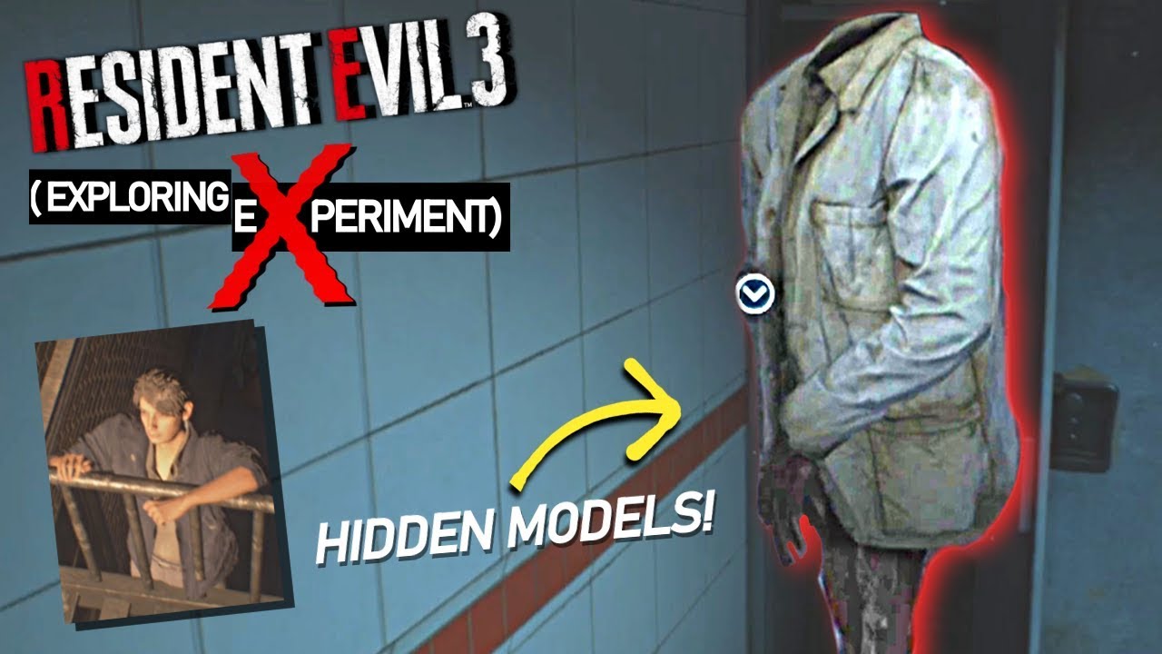 Exploring Resident Evil 3 - HIDDEN MODELS! Headless Locker Room Zombie ...