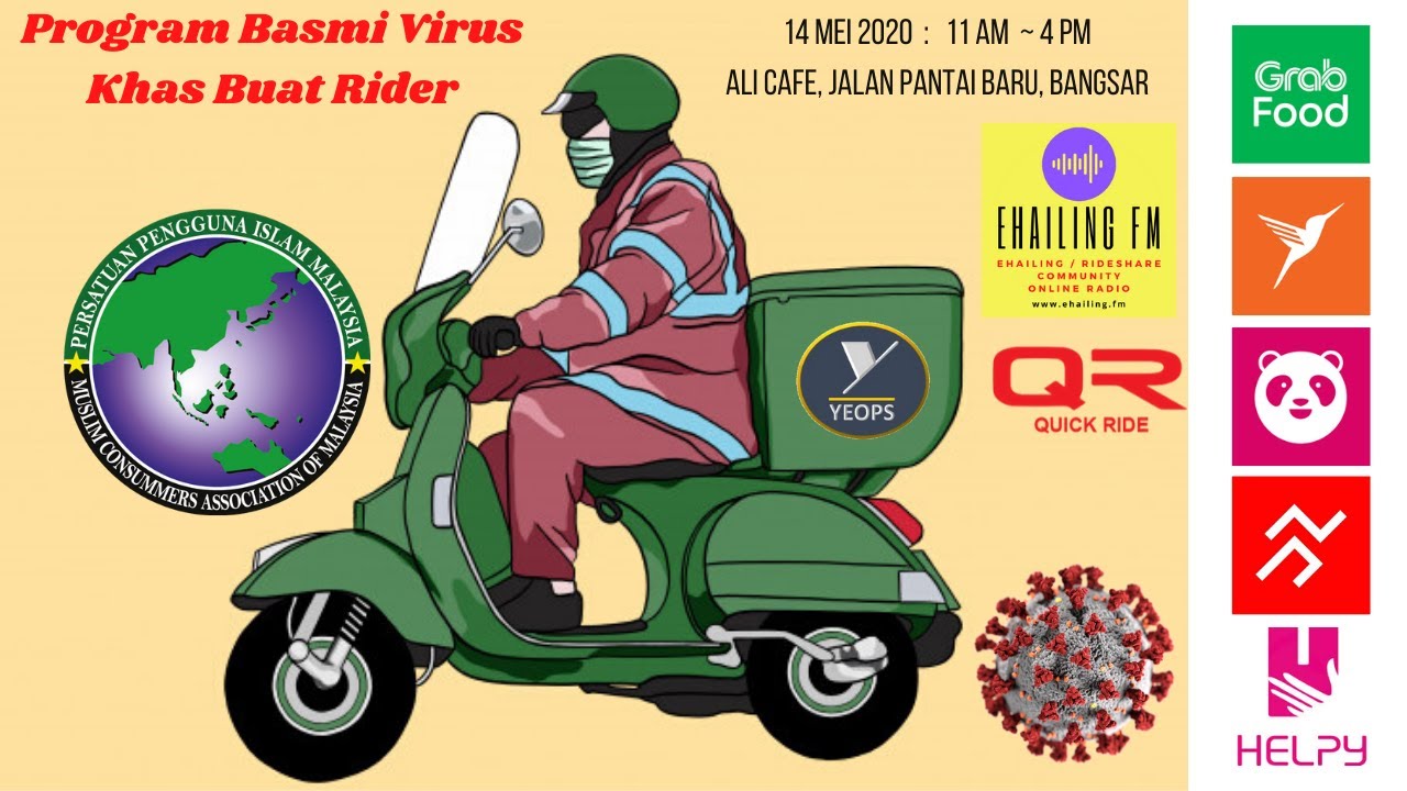 Program Basmi Virus untuk P-Hailing Rider - YouTube