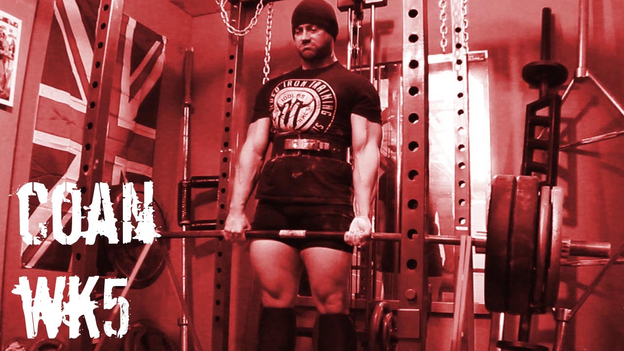Ed Coan Deadlift Week 5 | 180kg x 3 x 3 - YouTube