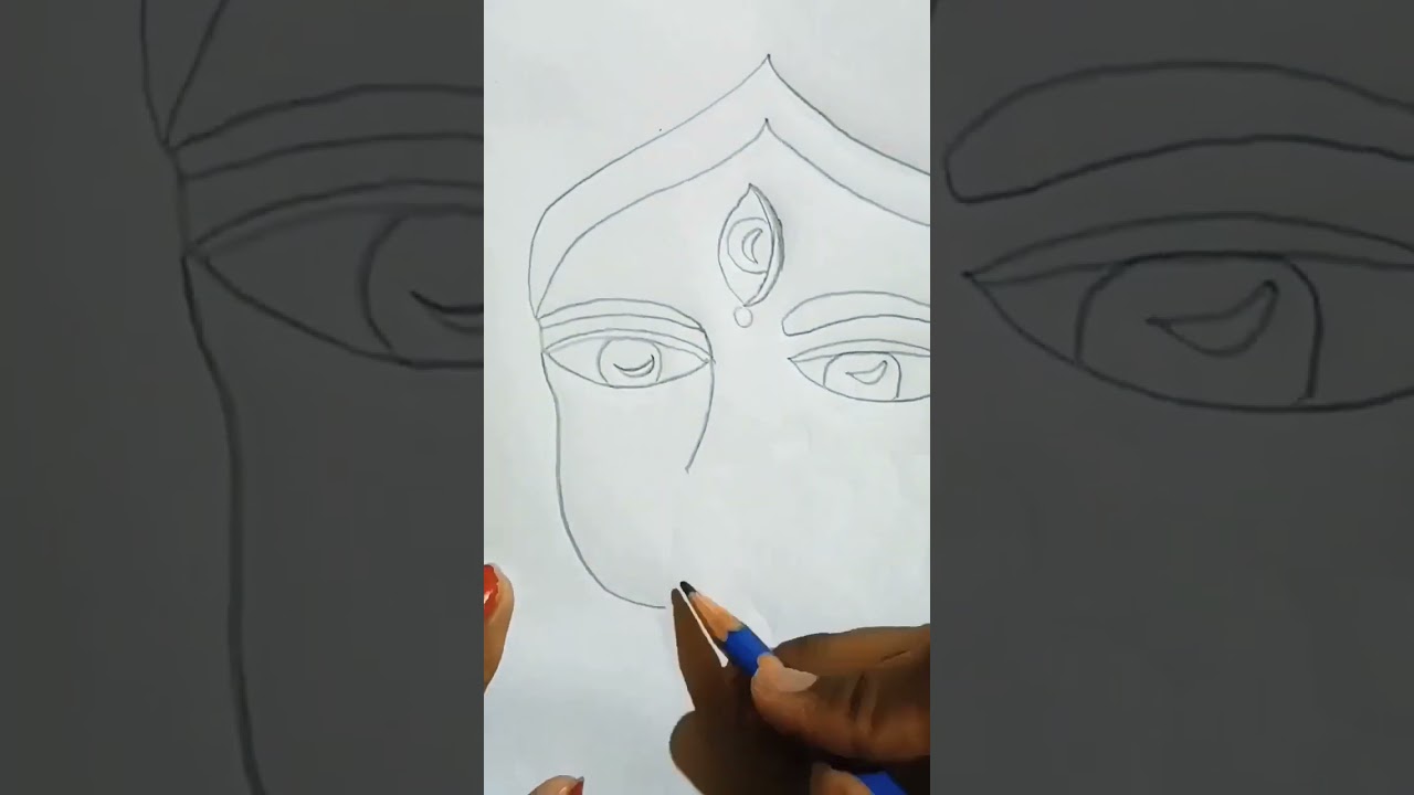 make a mataji drowing || next part color drow in mataji pending ...