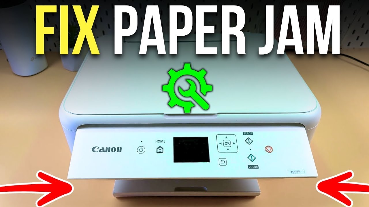 How To Fix Paper Jam On Canon Pixma TS5151 - YouTube