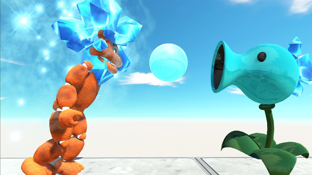 Who Can Stand The Cold From Ice Peashooter - Animal Revolt Battle ...