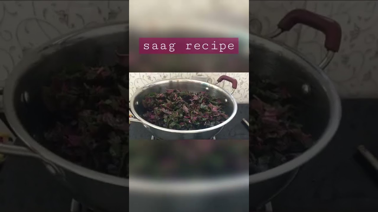 Red saag recipe || saag recipe|| #saagrecipe #greenvegetable # ...