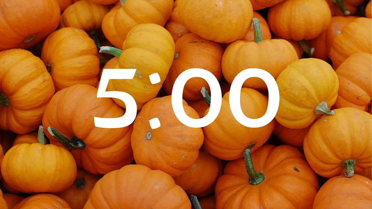 5 Minute Pumpkin Timer | Halloween Classroom Timer - YouTube