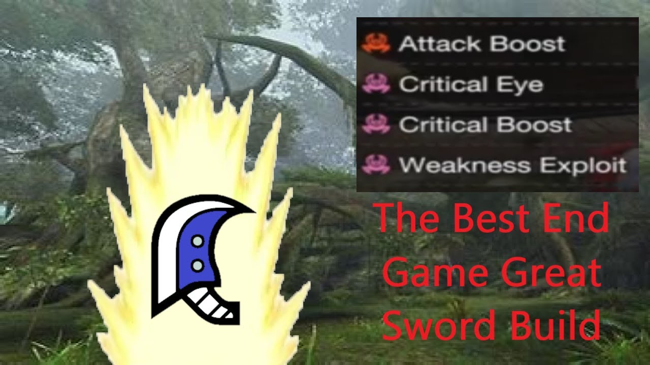 Monster Hunter Rise: Best End Game Great Sword Build | Ps4/Ps5 Xbox ...