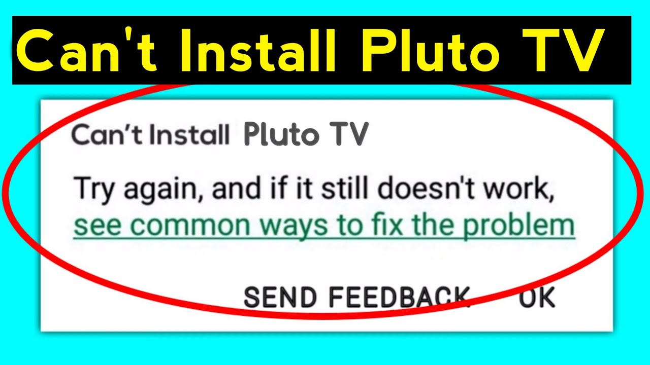 How To Fix Can't Install Pluto TV App Download Problem Solve On Play ...