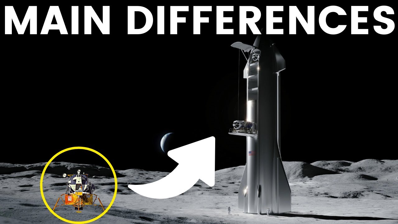 How Different Will Spacexs Lunar Starship And The Apollo Lunar Lander Be