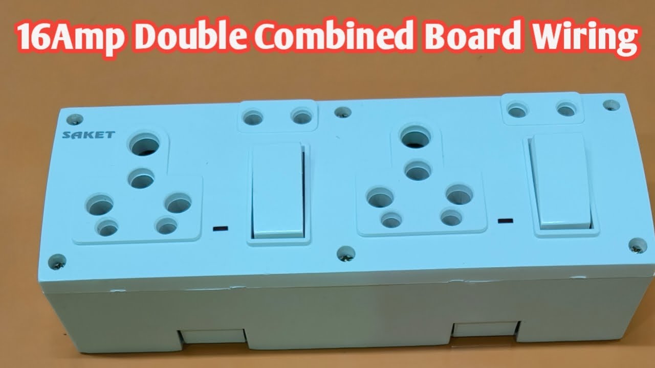 2 Switch, 2 Socket, 2 Indicator Board Wiring || Heavy Duty Electric ...