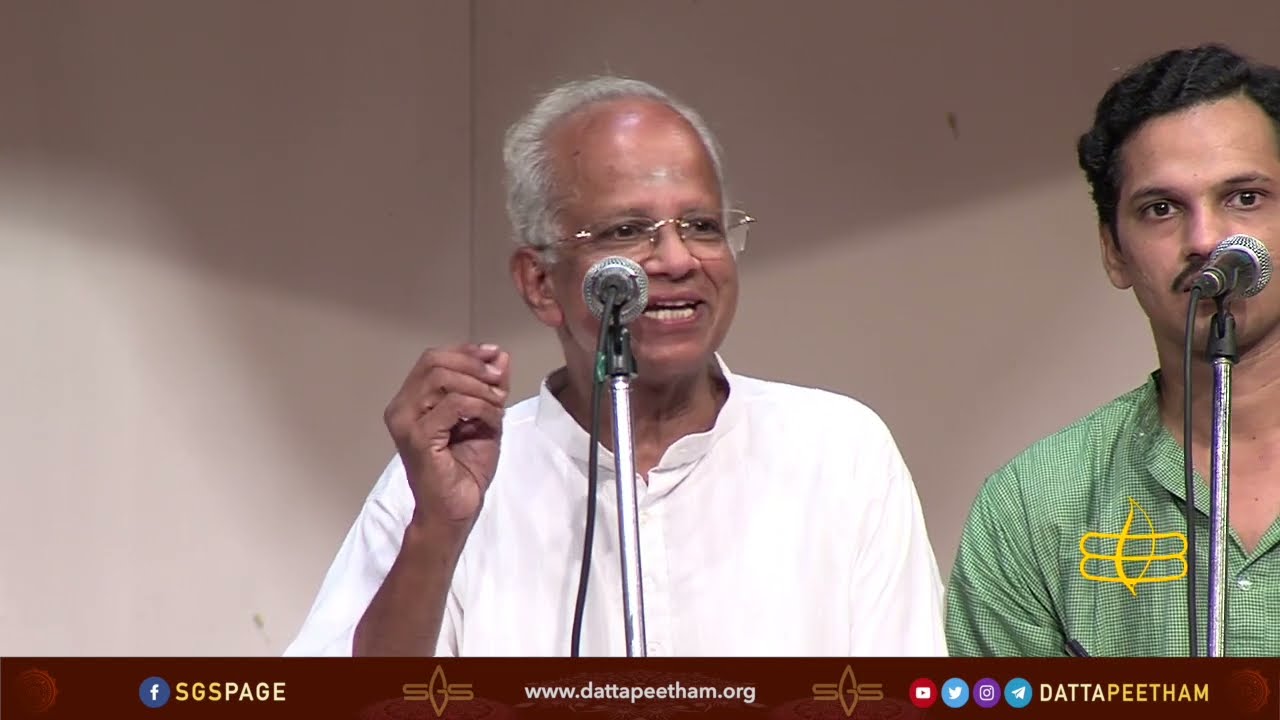 Vid. TV Shankaranarayanan sings special compositions in Avadhoota Datta ...
