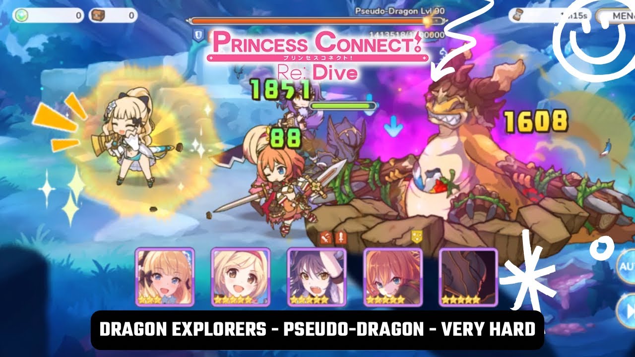 Princess Connect! Dragon Explorers - Pseudo-Dragon - Very Hard (VH) - YouTube