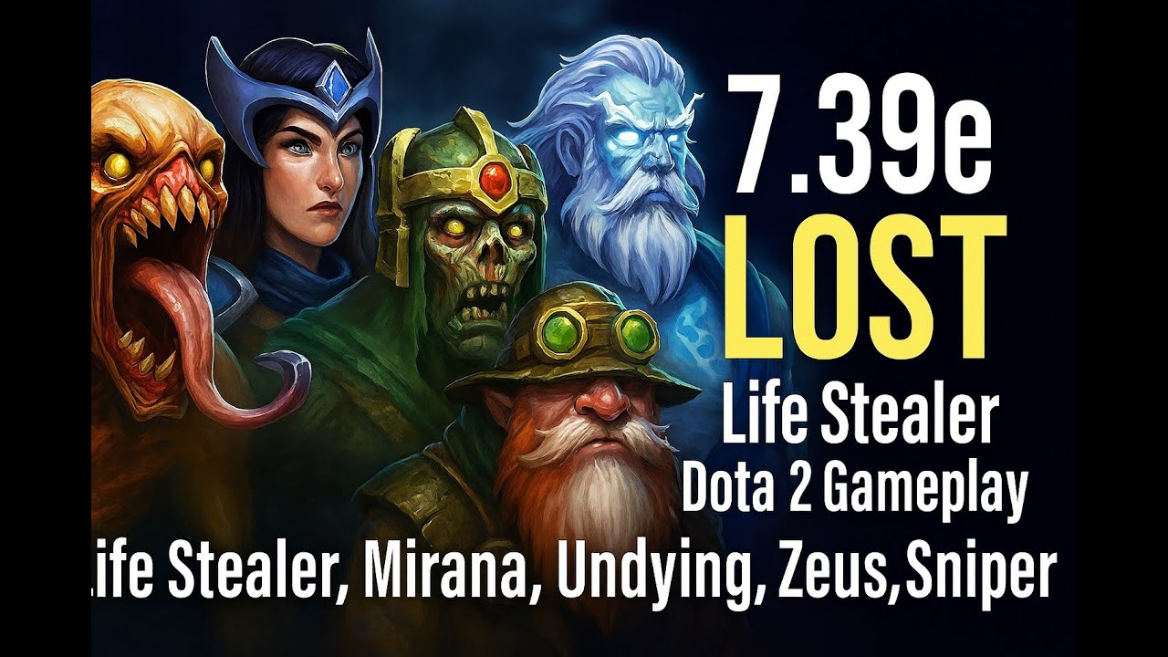 7.39e LOST Life Stealer Dota 2 Gameplay. Life Stealer, Mirana, Undying ...