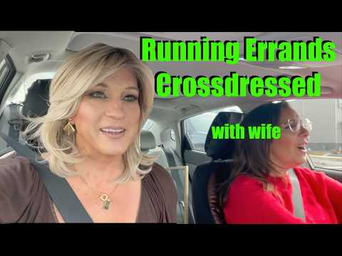 Besorgungen im Frauenkleid erledigen