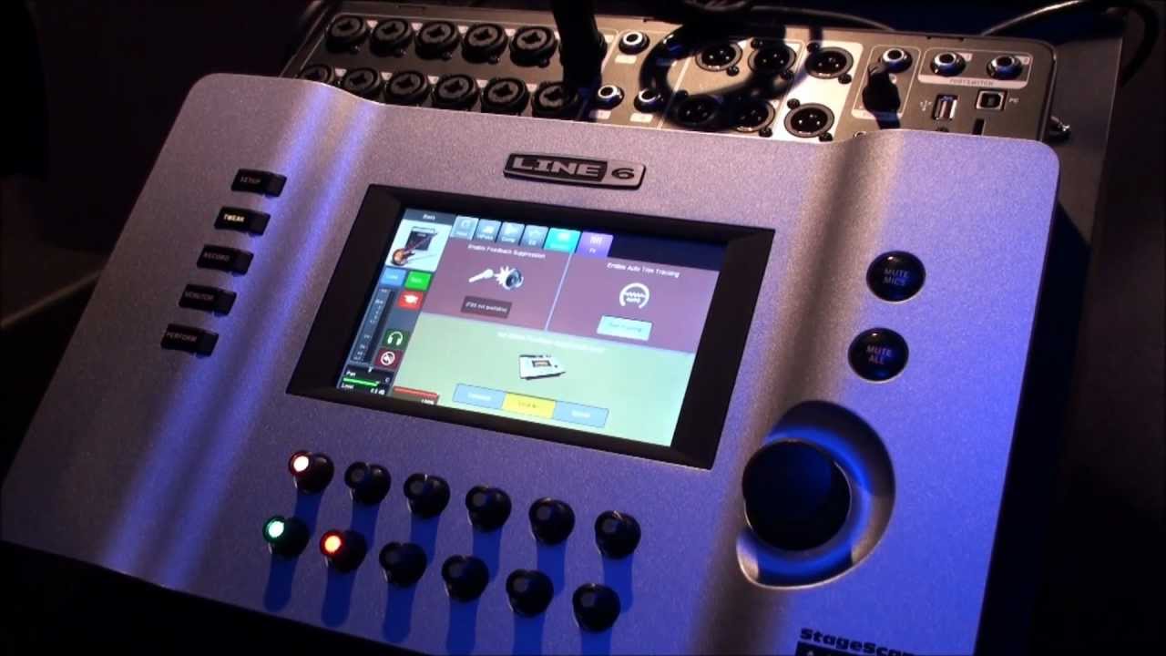 Line 6 StageScape M20D Digital Mixer Part 2 - Line 6 M20D NAMM 2012 ...