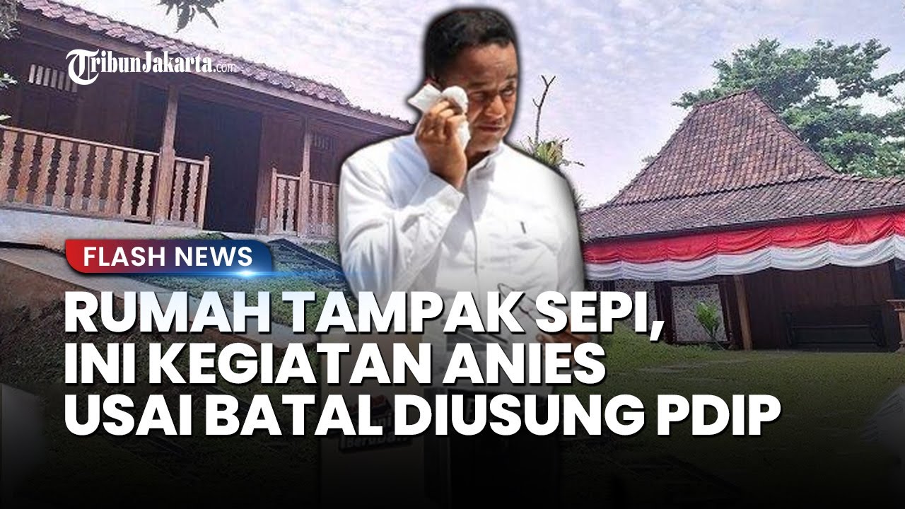 Kondisi Rumah Tampak Sepi, Ini Kegiatan Anies Baswedan seusai Batal Diusung PDIP di Pilgub ...