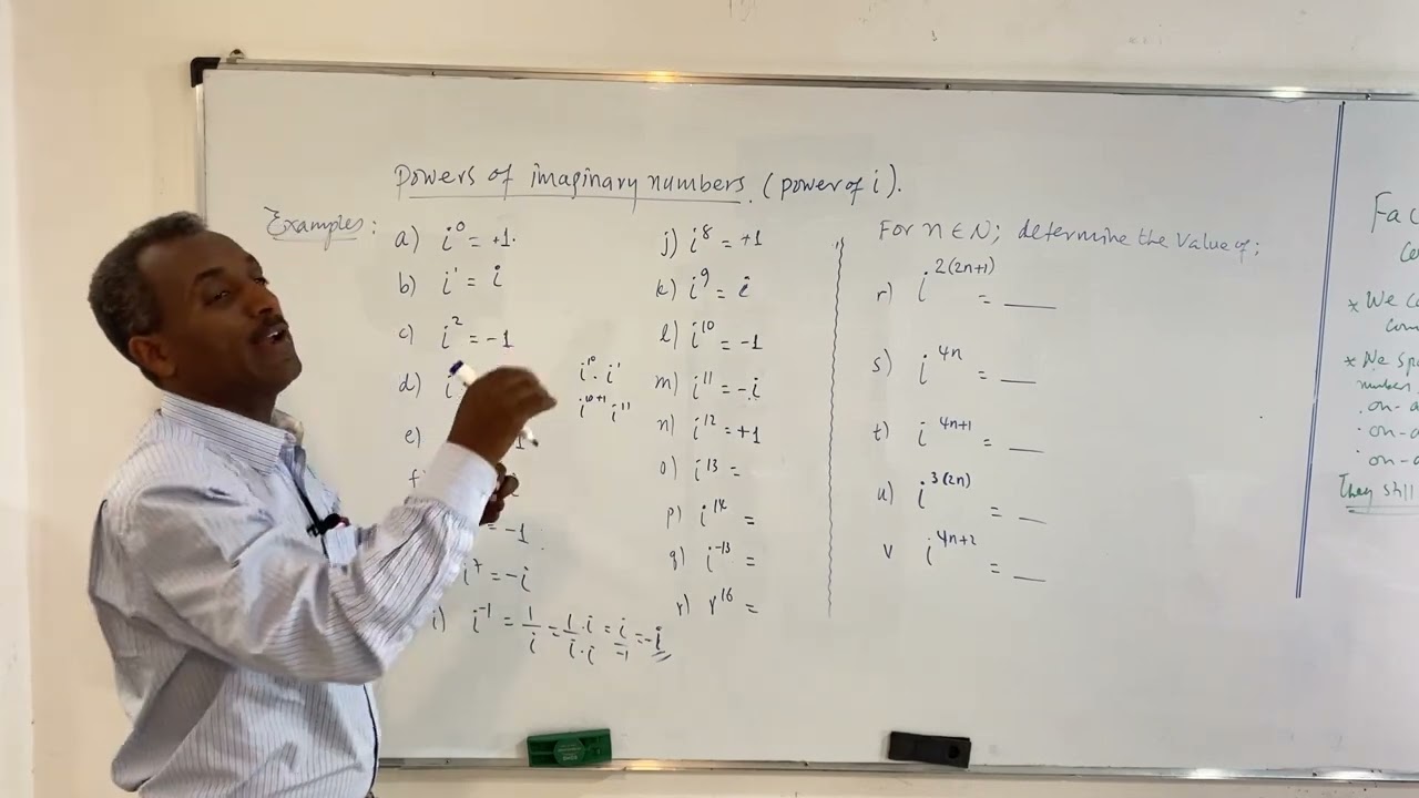 Powers Of Imaginary Numbers set Of Complex Numbers Part5 Astemari Powers Of Imaginary Numbers set Of Complex Numbers Part5 Astemari