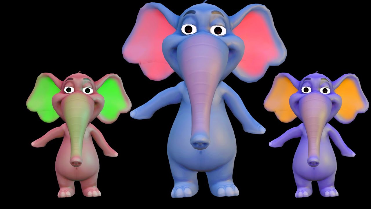 Teacher Elephant - ABCD Nursery Rhymes, Alphabet Song for kids Toddler ...