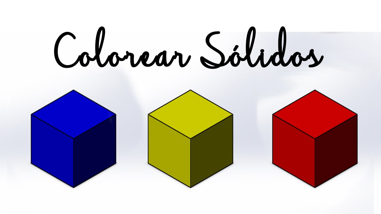 ¿Cómo darle color a un solido? | SOLIDWORKS 2014 - YouTube