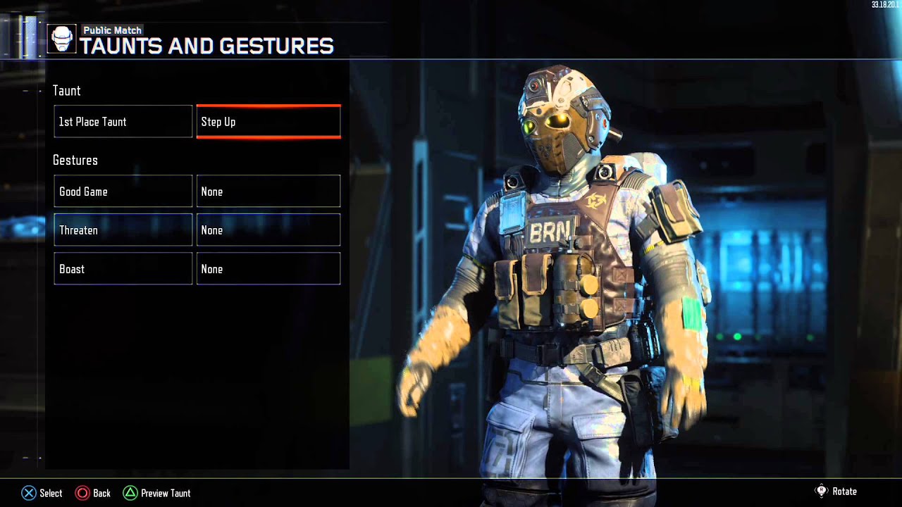 Call of Duty Black Ops 3 - Firebreak Taunt 'Step Up' - YouTube