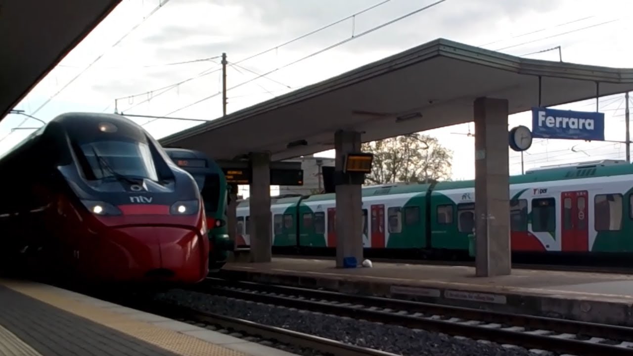 ETR1000, ETR675 ed ETR 521 a Ferrara - YouTube
