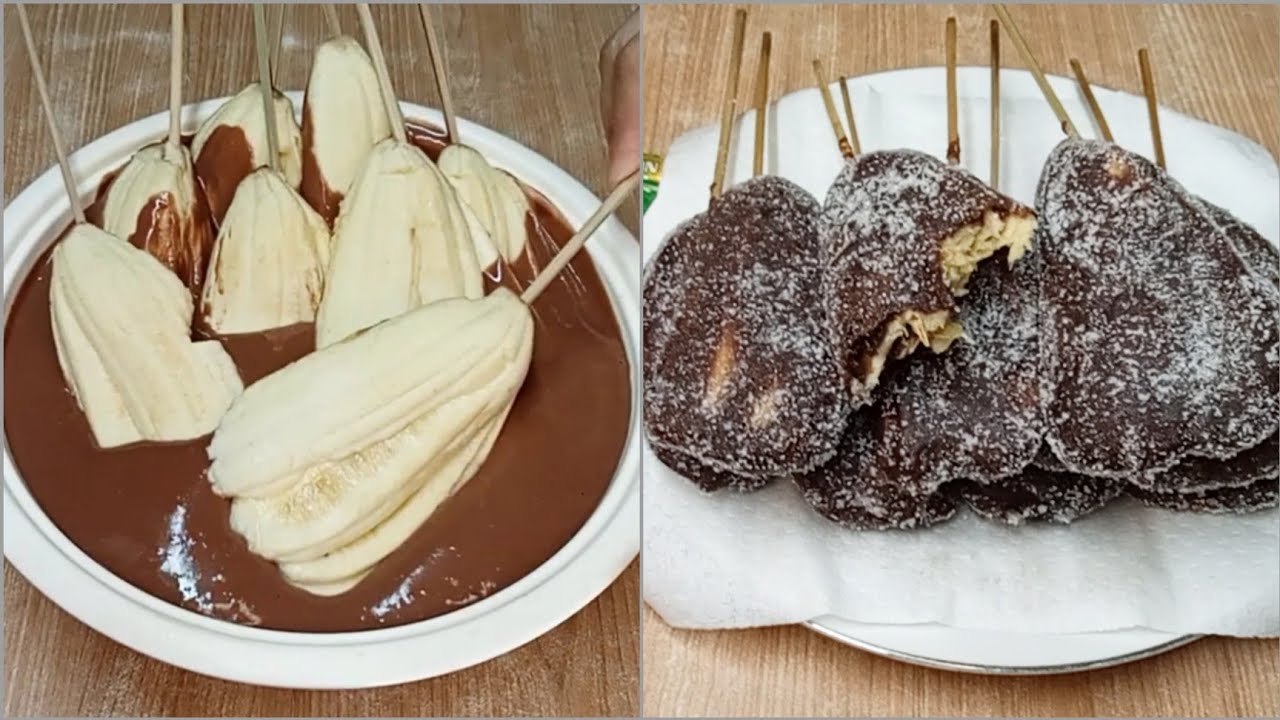 Crunchy Milo banana fritters recipe/pinaypay na saging recipe/Maruya ...