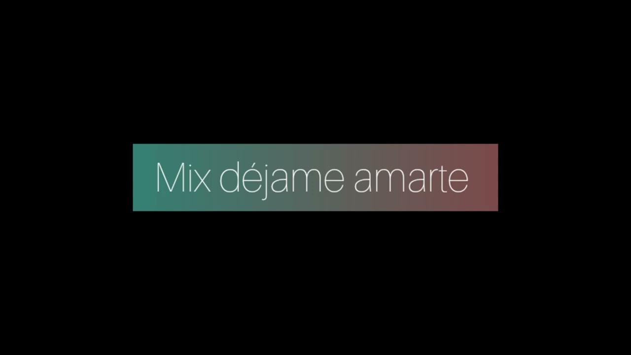 mix déjame amarte . karaoke . versión los rebeldes de la cumbia - YouTube