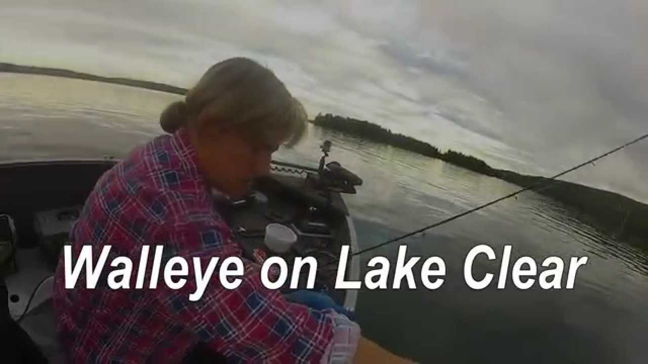 Walleye fishing on Lake Clear 2014 - YouTube