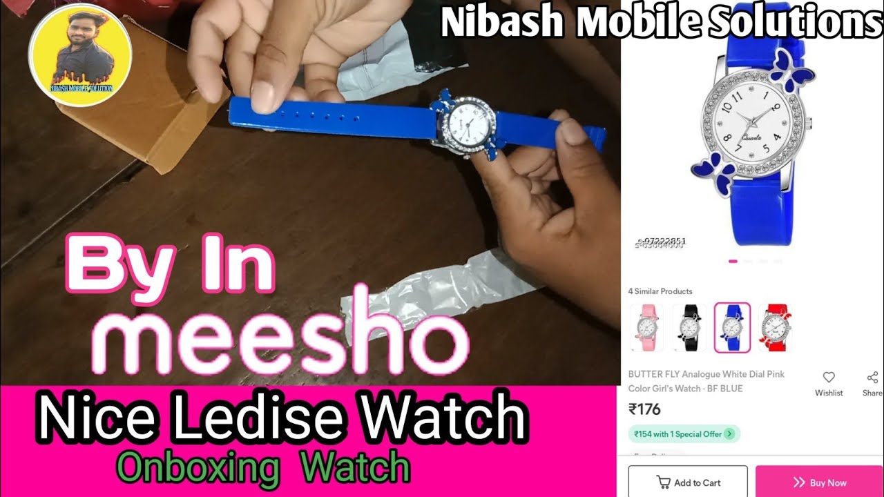 Ledise Watch Bey In Meshoo ll Nice watch ll Watch Onboxing ll Nibash ...