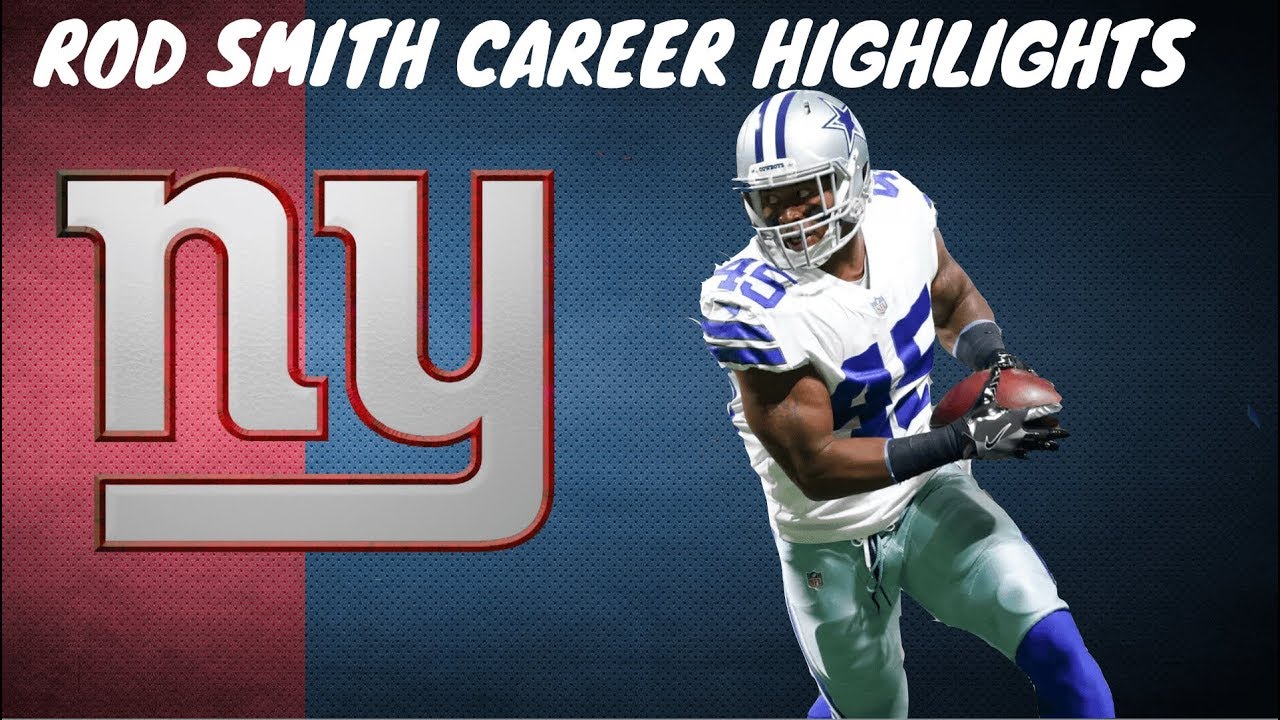 Giants RB Rod Smith Career Highlights - YouTube