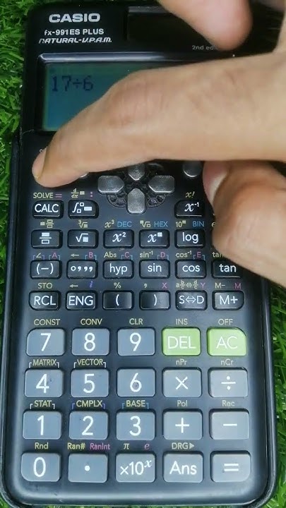 How to change fraction style onscientific calculator. Model:Casio fx991 es plus #calculator # ...
