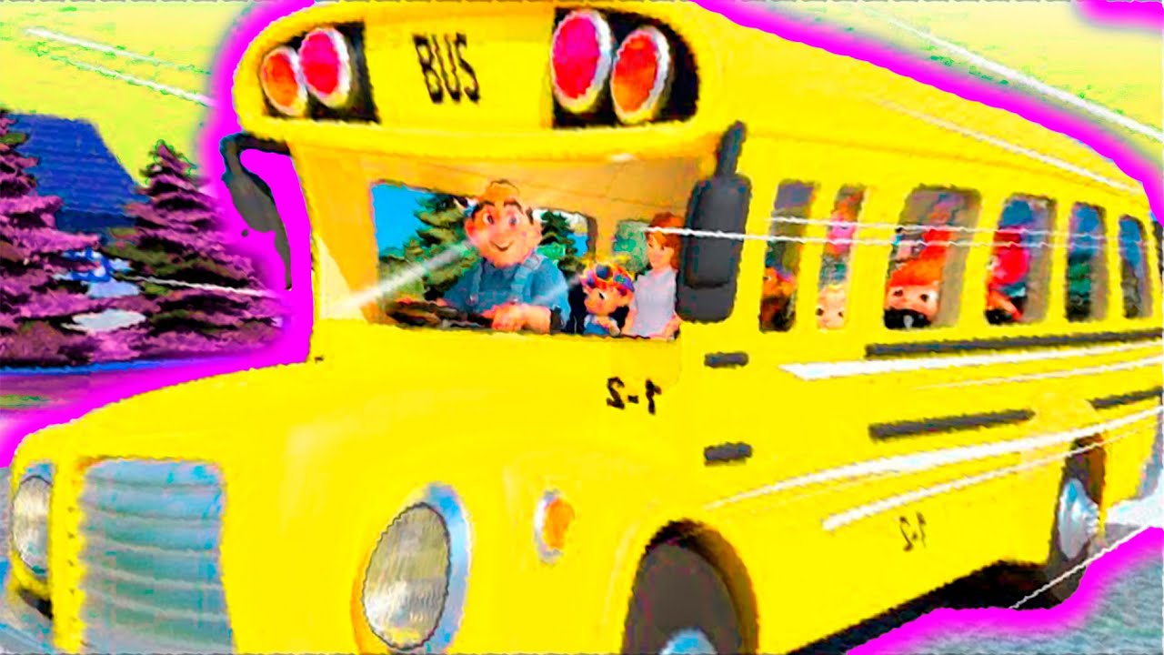 Cocomelon Wheels on the bus 150 Seconds several versions - YouTube
