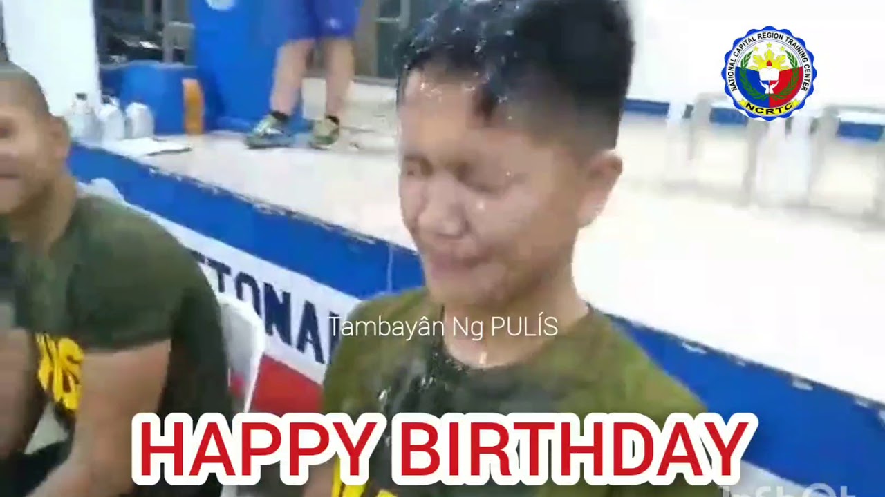 kapag Birthday ng pulis sa Training Iskul walang cake at ice cream ...