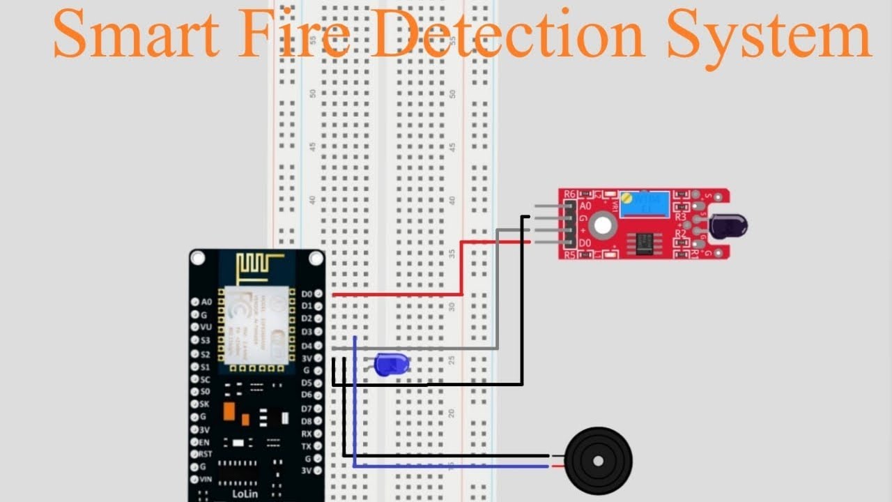 Smart Fire Detection System Menggunakan ESP 8266 - YouTube