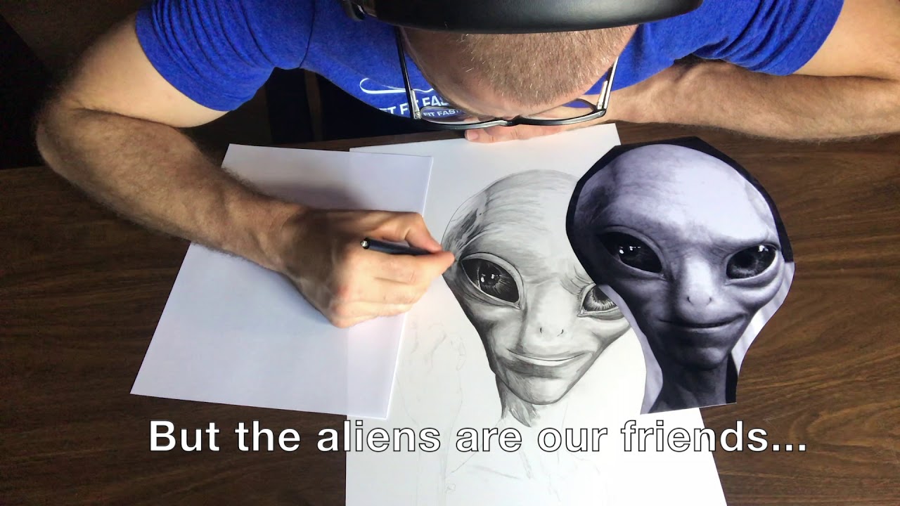 Paul Alien Drawing