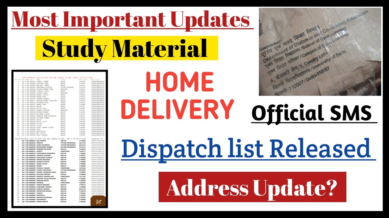 🔥2nd Semester Big Updates Study Material Delivery At your Home l Study ...