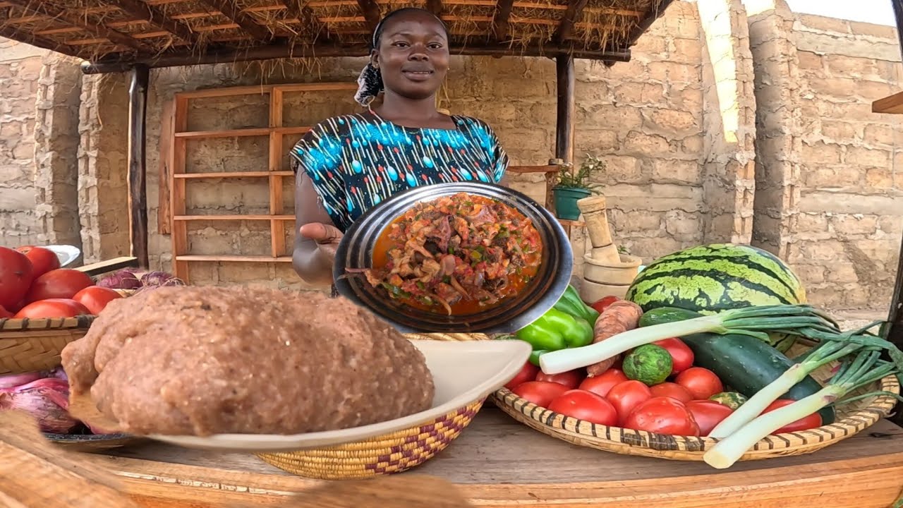 Smoke Free Delicious Cow Stomach (TRIPE)With Brown Ugali|Authentic ...