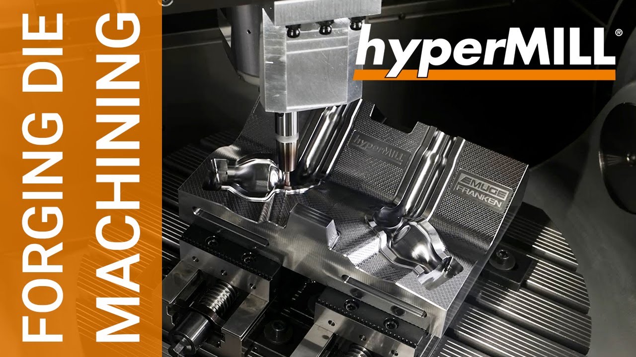 hyperMILL 5-Axis Machining: Forging Die | Hermle | Emuge-Franken - YouTube