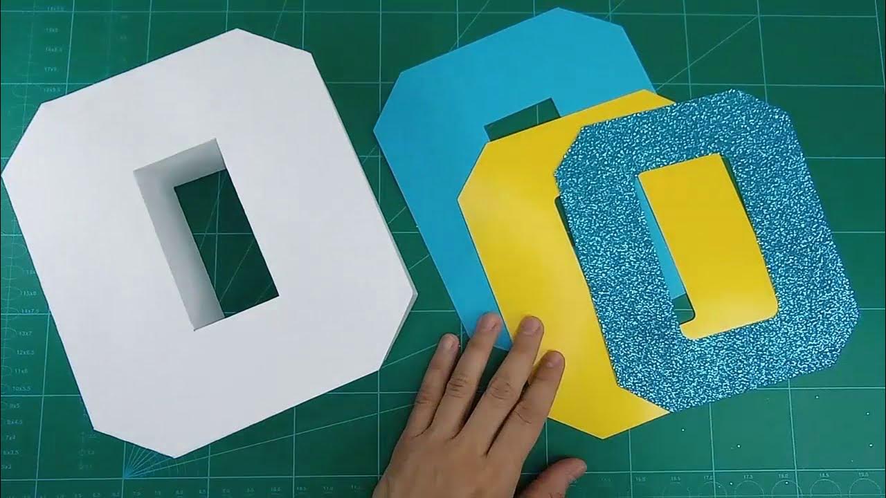 How to make a 3d Letter "O" (8 inches)? - DIY Asembly - 3D Letter - YouTube