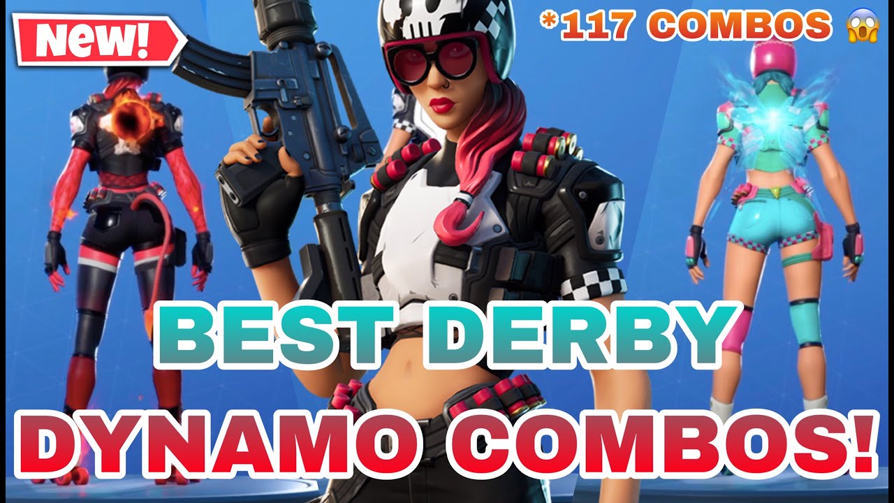*NEW* 117 FORTNITE DERBY DYNAMO COMBOS FOR ALL THREE OF HER STYLES ...