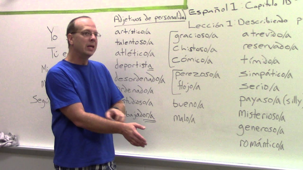 Esp1 C1B L1 Vocab and Describing - YouTube