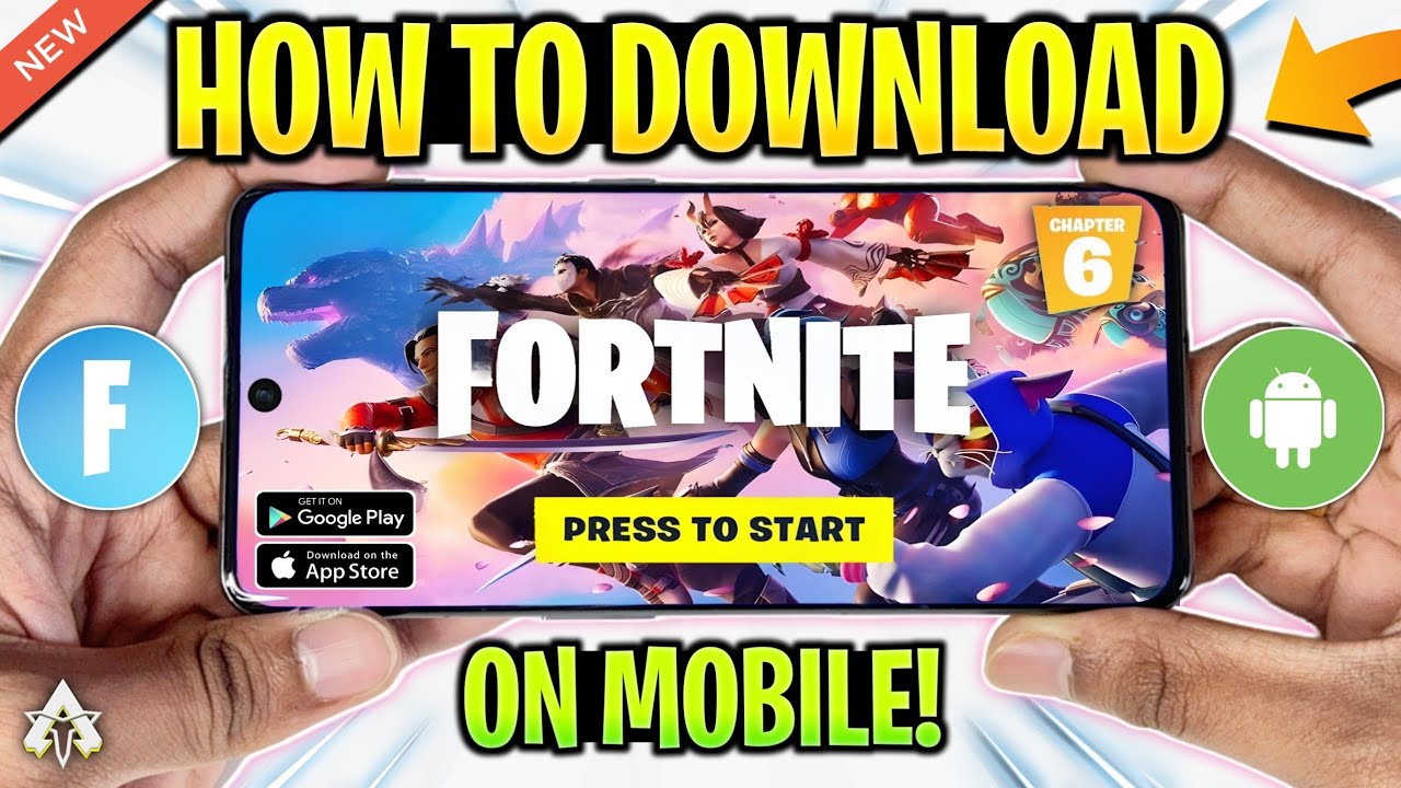 🔥 HOW TO DOWNLOAD FORTNITE MOBILE ON ANDROID/iOS | FORTNITE CHAPTER 6 ...