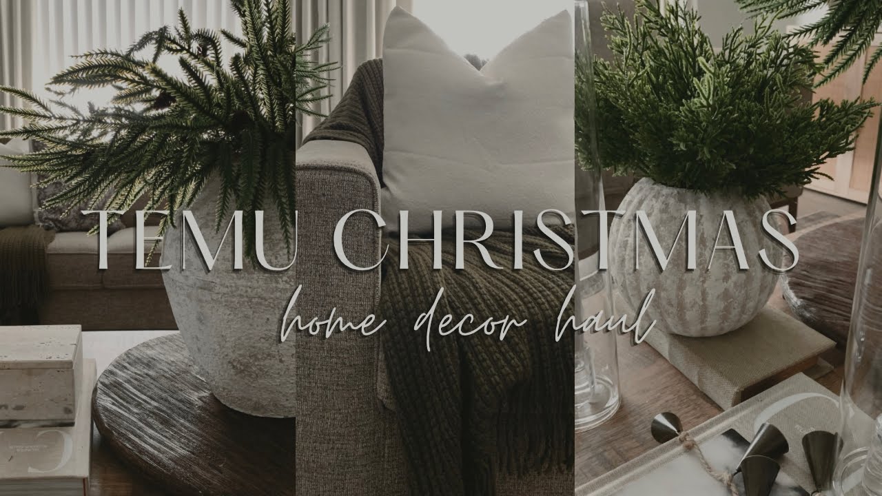 2024 TEMU CHRISTMAS HOME DECOR HAUL | Christmas home decor haul - YouTube