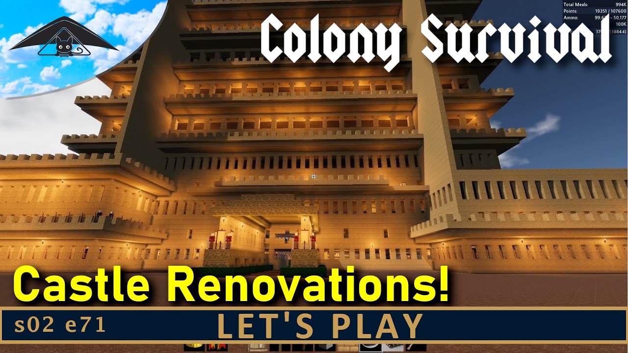 Castle Renovations! 🏰 Let's Play Colony Survival s02 e71 - YouTube