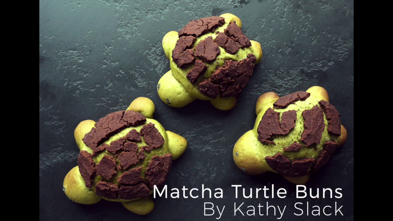 Matcha turtle buns - Kathy Slack, Gluts and Gluttony for AO Life - YouTube
