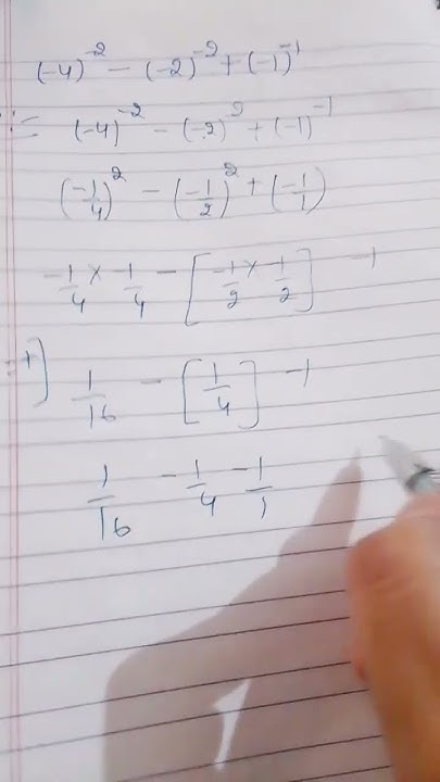 Solve for Negative Exponent #shorts#maths#mathshorts - YouTube