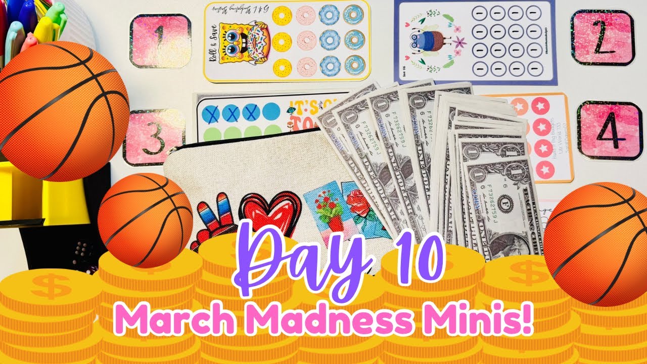 Budget/Saving: DAY 10 March Madness Minis - YouTube