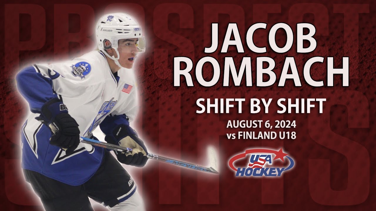 Jacob Rombach vs Finland U18 | Aug 6 2024 | Hlinka Gretzky Cup - YouTube